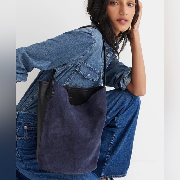 J. Crew | Bags | Jcrew Berkeley Bucket Bag Suede Leather New | Poshmark